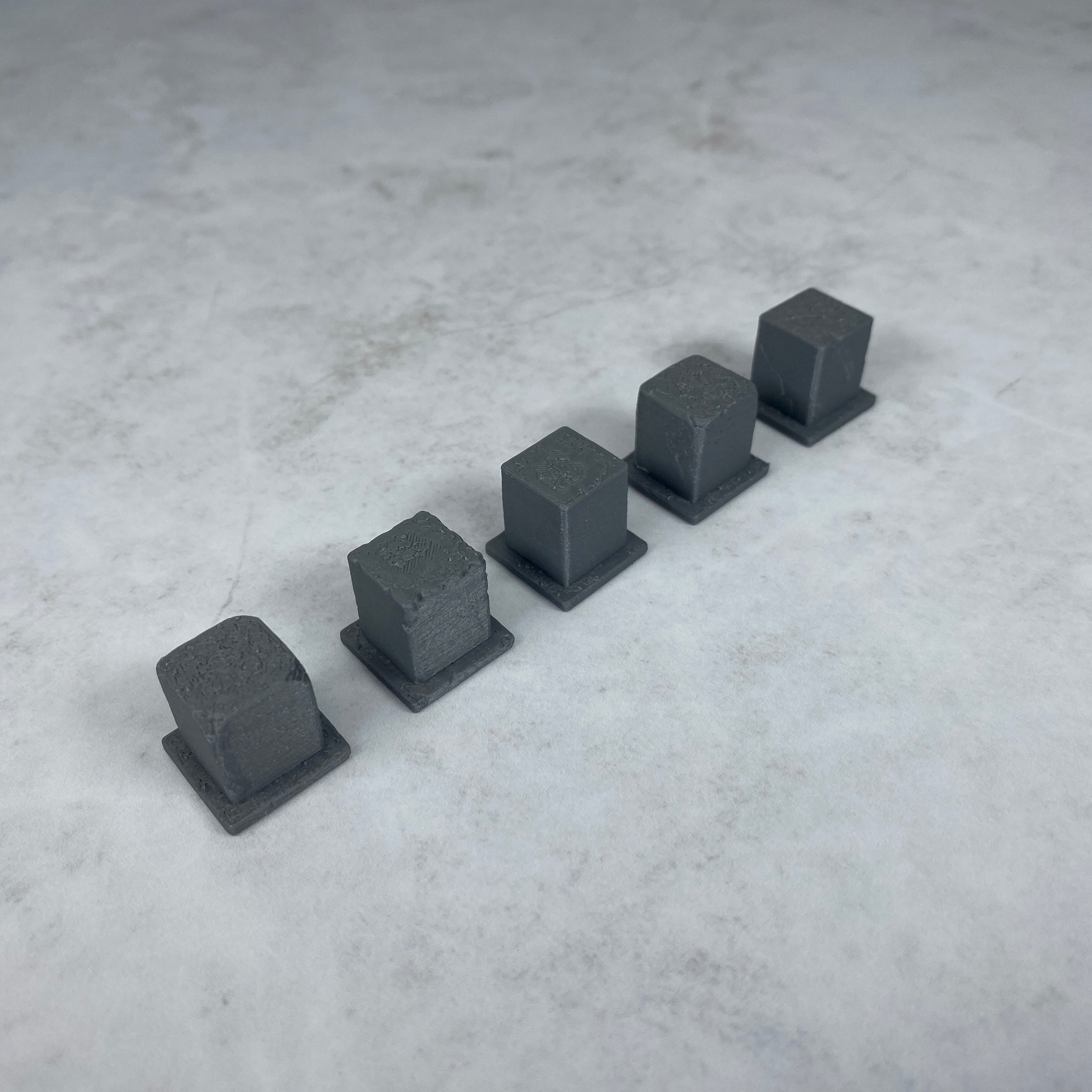 Anti-tank Concrete Blocks (with base) – Miniature Tanks Company